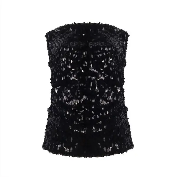 N'ONAT Sequin Party Strapless Top