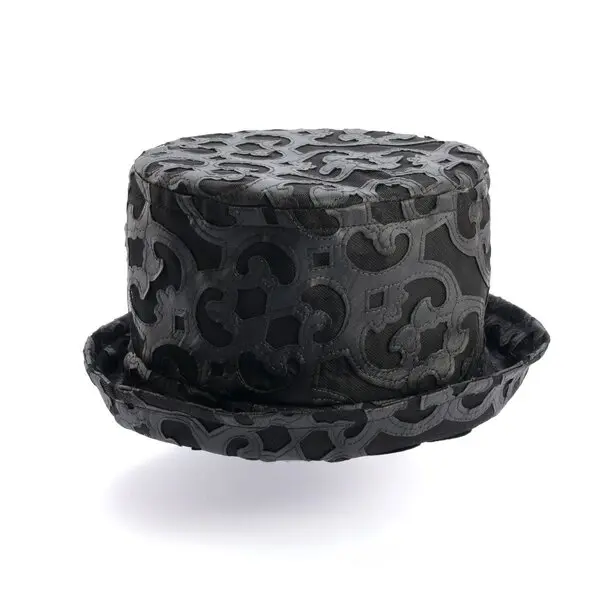 SIBI HATS Sultan Bucket Hat With Leather Motifs - Black
