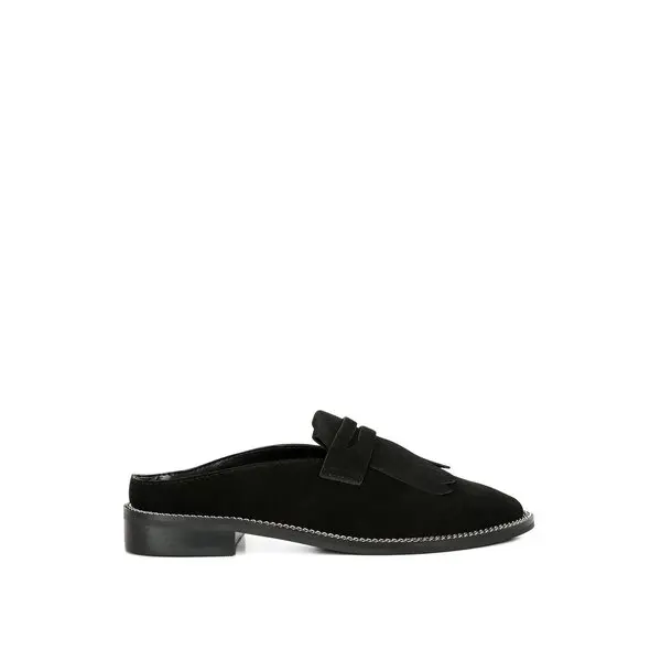 RAG & CO Lena Genuine Suede Mules In By