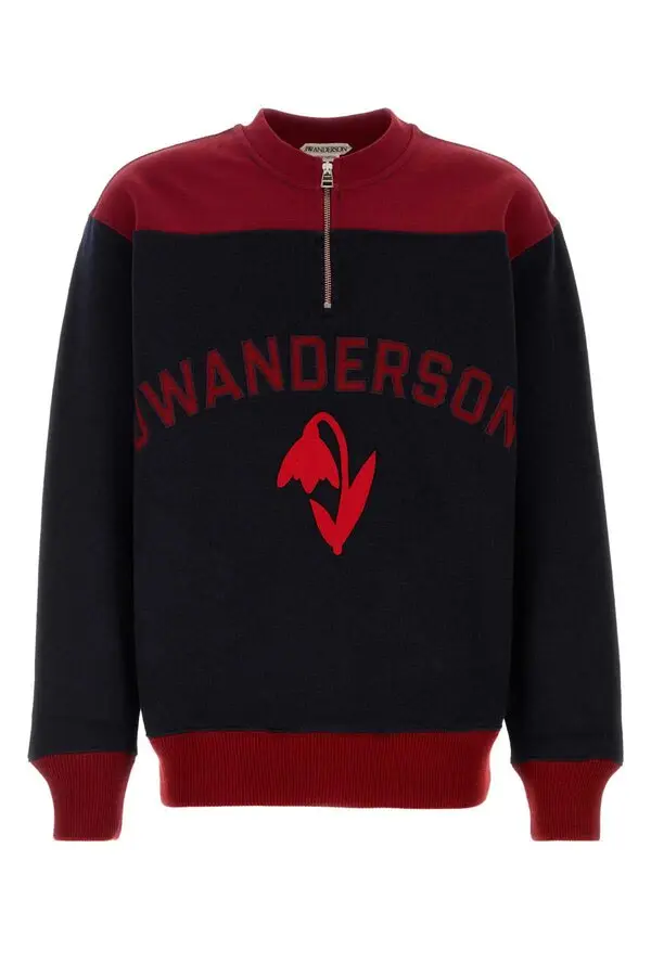 JW Anderson Two-tone Wool Blend Sweatshirt - Multicolor
