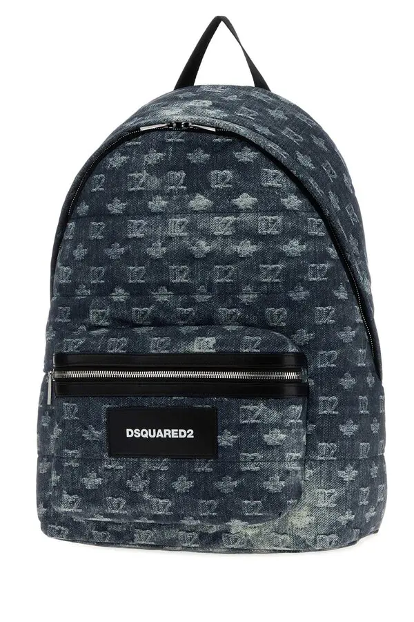 Dsquared2 Printed Fabric Monogram Backpack - Multicolor