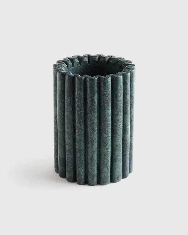 Quince Handcrafted Fluted Marble Wine Chiller