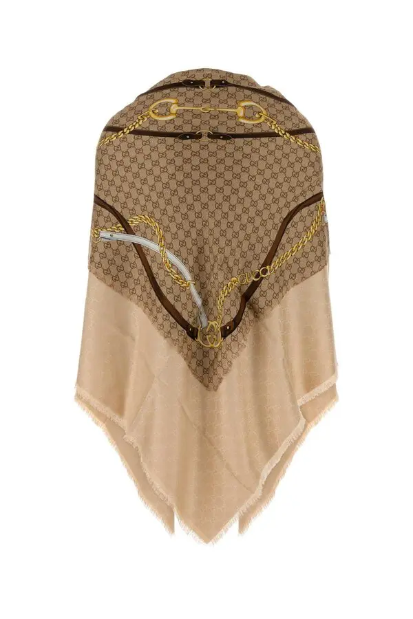Gucci Printed Twill Cape
