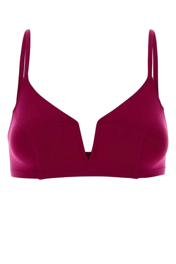 ERES Fuchsia Stretch Nylon Ã‰lancee Bikini Top - Pink