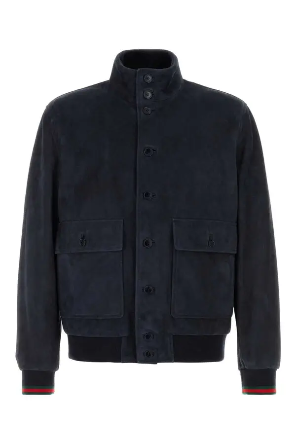 Gucci Navy Suede Jacket