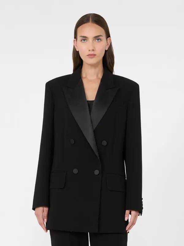 Max Mara Double-breasted Lightweight Cady Blazer