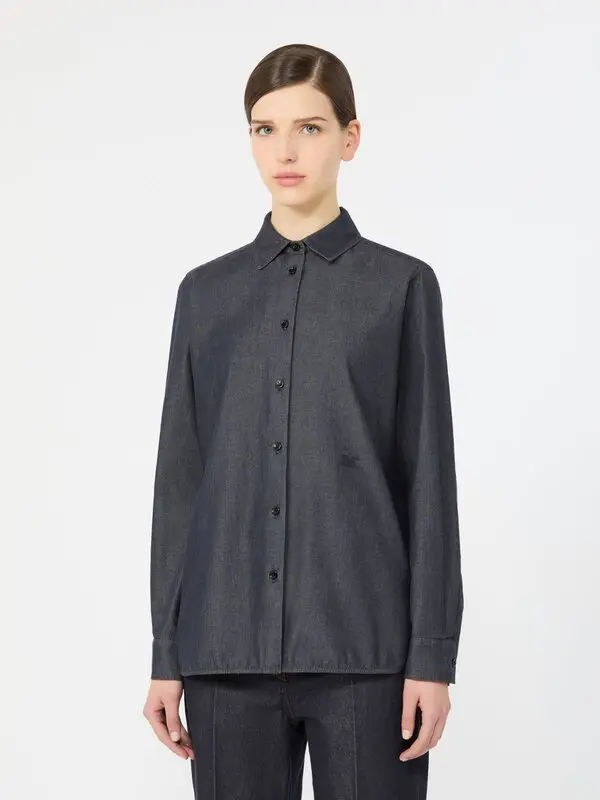 Max Mara Denim-look Cotton Shirt