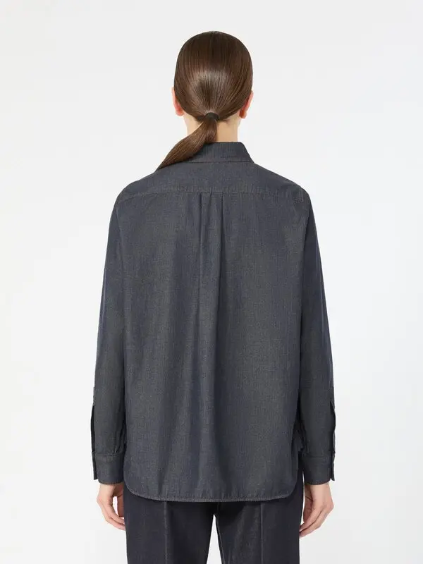 Max Mara Denim-look Cotton Shirt