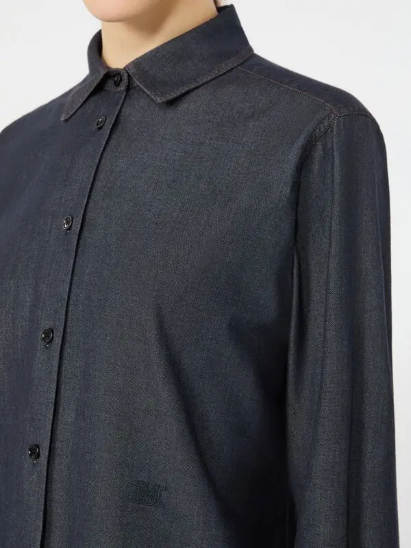 Max Mara Denim-look Cotton Shirt