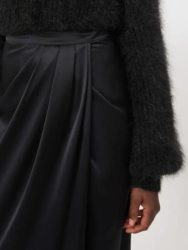 Max Mara Long Silk Satin Skirt