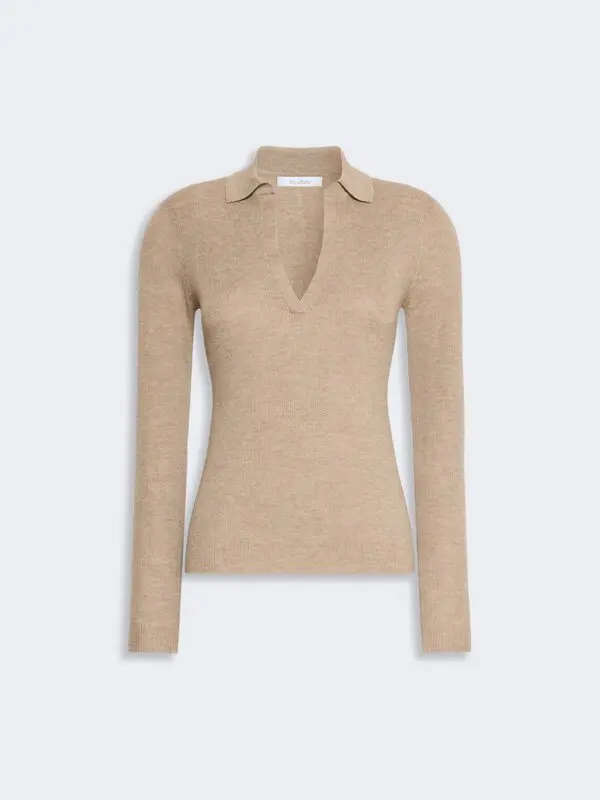 Max Mara Cashmere Yarn Polo Sweater - Sand