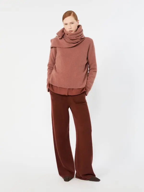 Max Mara Relaxed-cut Cashmere Yarn Sweater - Dark Pink