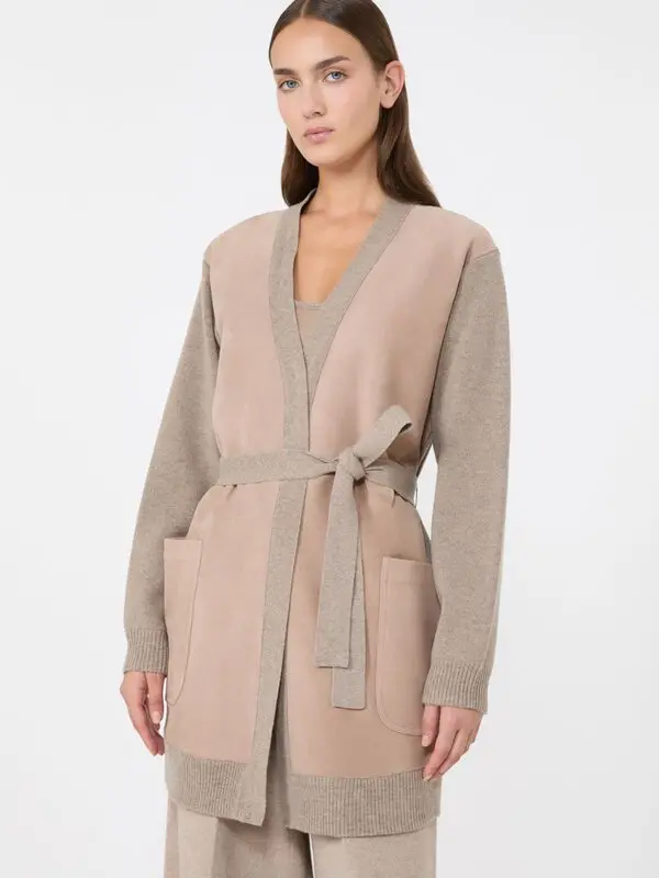 Max Mara Wool And Cashmere Cardigan - Beige