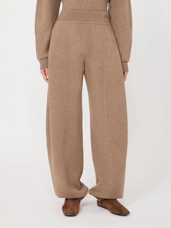 Max Mara Wool And Cashmere Jogging Trousers - Beige
