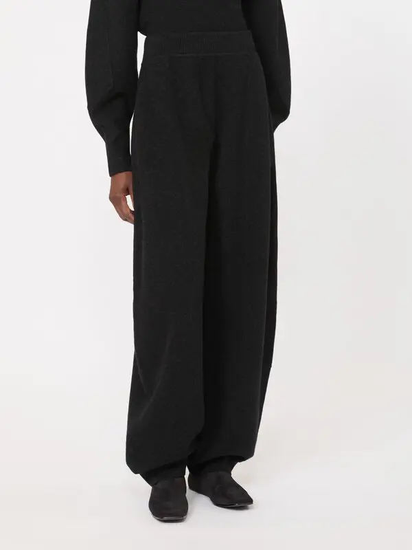 Max Mara Wool And Cashmere Jogging Trousers - Dark Grey