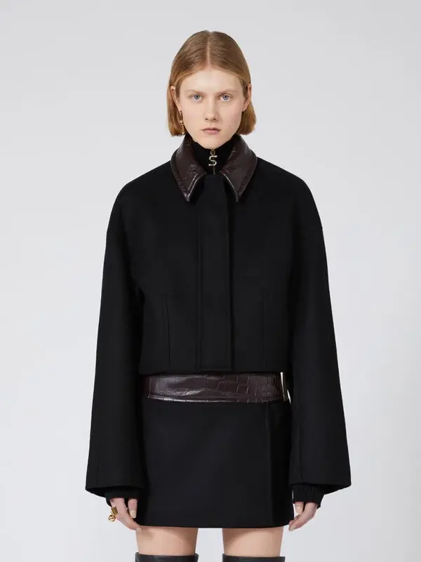 Max Mara Boxy Pure Wool Jacket - Black