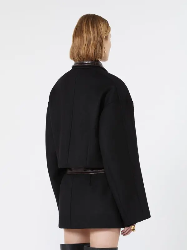 Max Mara Boxy Pure Wool Jacket - Black