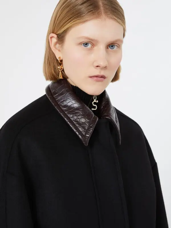 Max Mara Boxy Pure Wool Jacket - Black