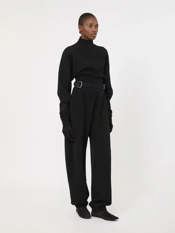 Max Mara Cropped Wool And Cashmere Jersey Sweatshirt