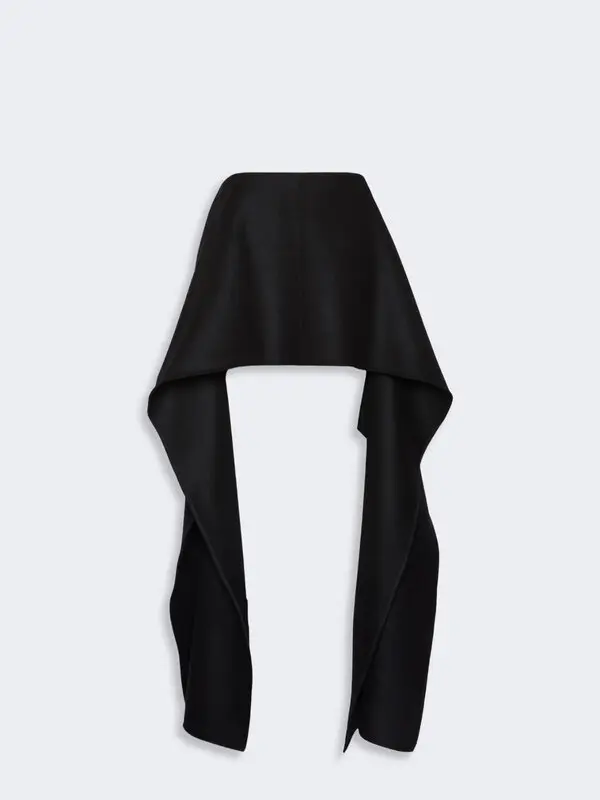 Max Mara Draped Wool Mini Skirt