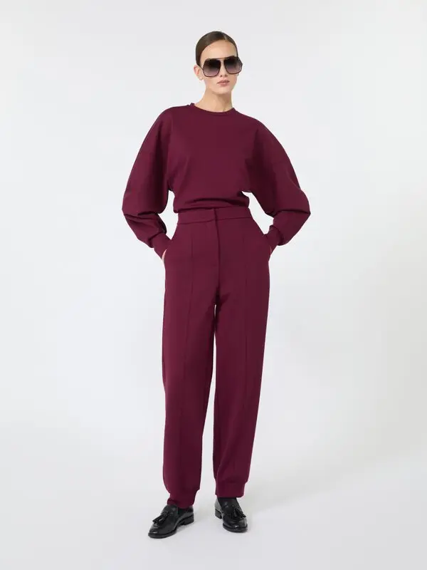 Max Mara Wool-blend Jersey Joggers