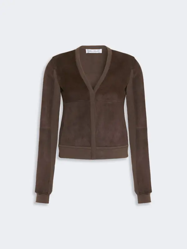 Max Mara Wool Jersey Cardigan - Mud
