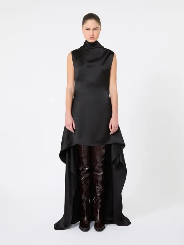 Max Mara Ruffle Dress - Black