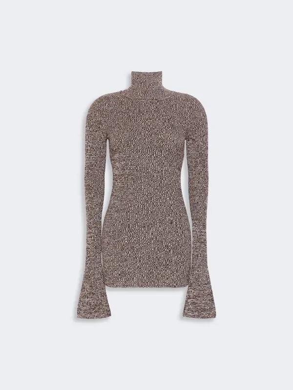 Max Mara Slim Stretch Wool Sweater - Chocolate