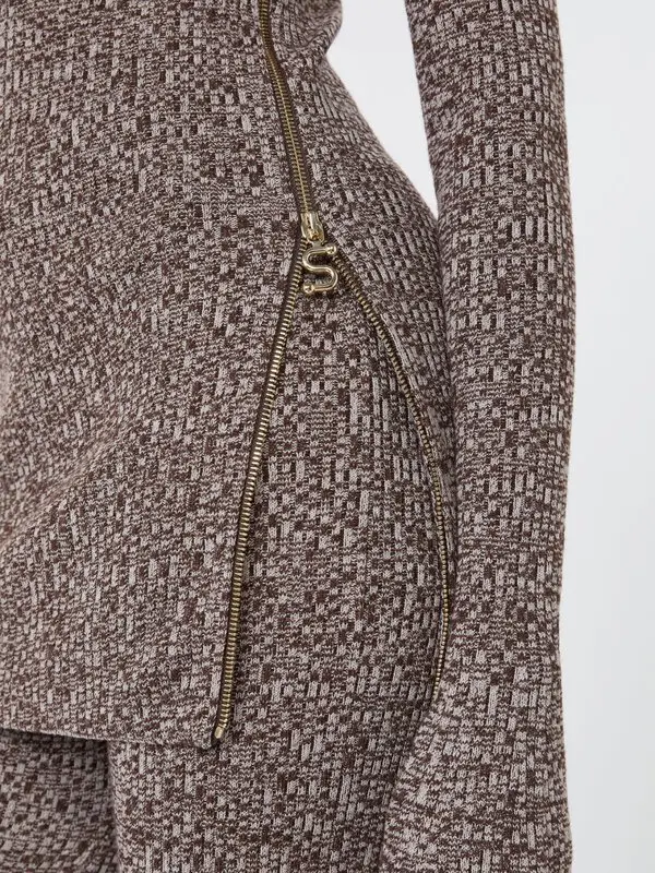 Max Mara Slim Stretch Wool Sweater - Chocolate