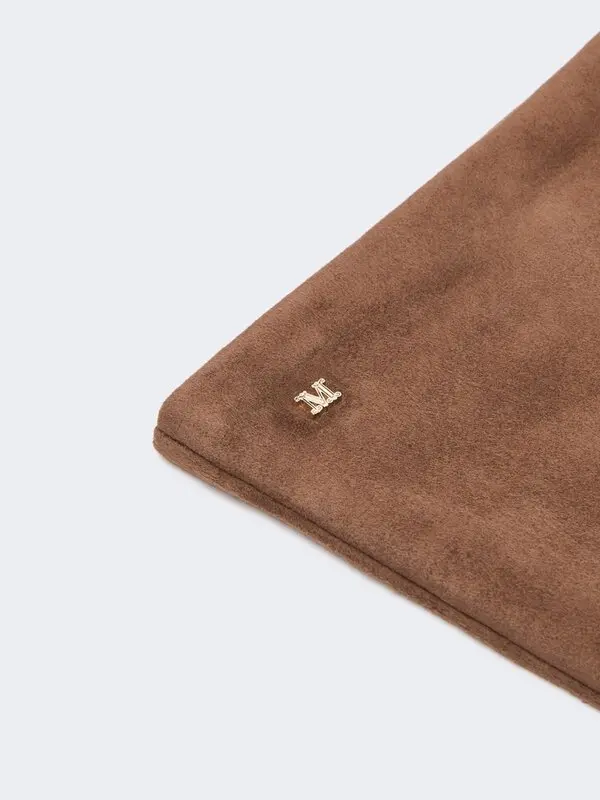 Max Mara Extra-long Suede Gloves - Brown