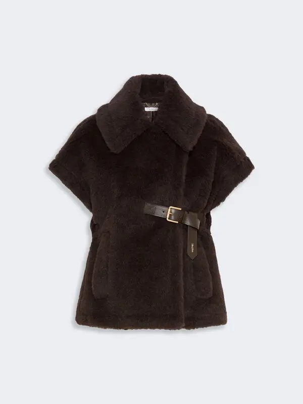 Max Mara Alpaca And Wool Teddy Cape