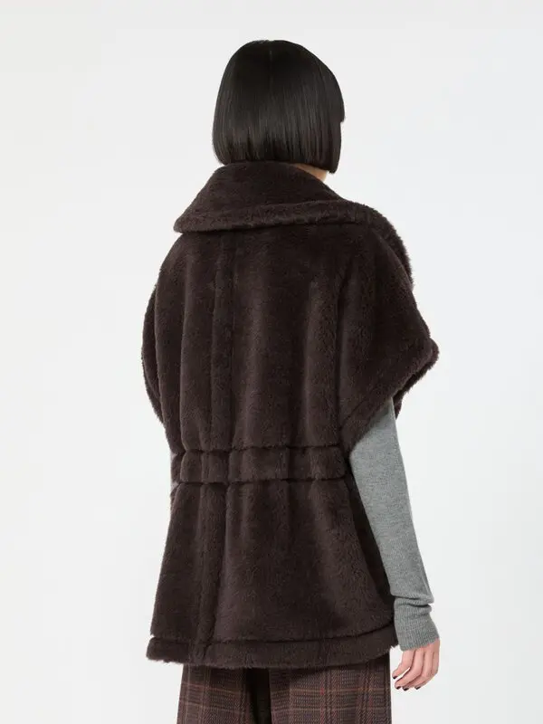 Max Mara Alpaca And Wool Teddy Cape