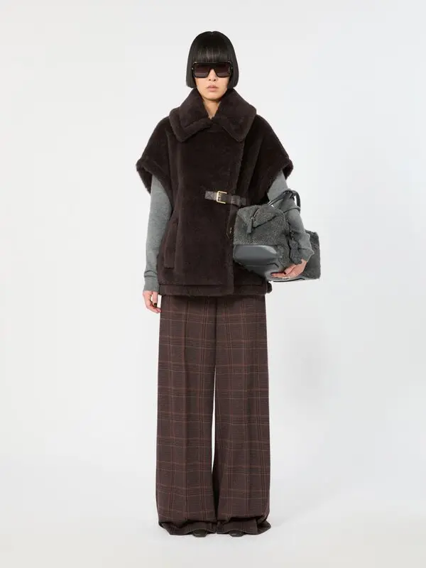 Max Mara Alpaca And Wool Teddy Cape