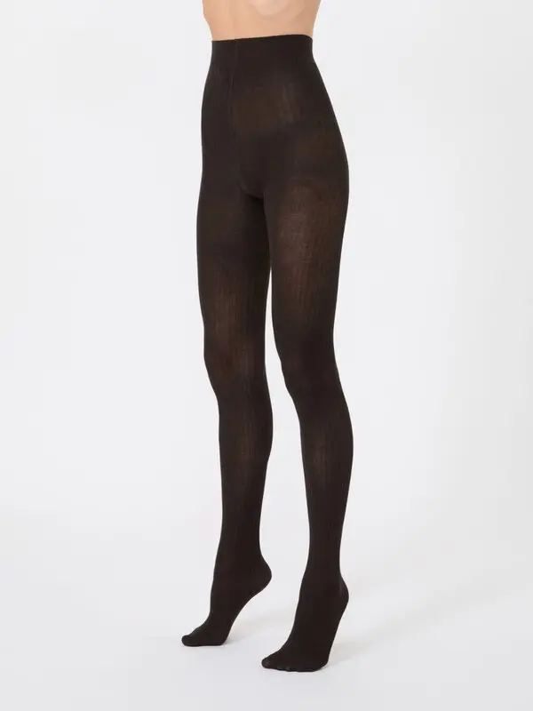 Max Mara Ribbed Cotton Tights