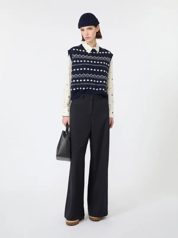 Max Mara Printed Silk Shirt - Ivory