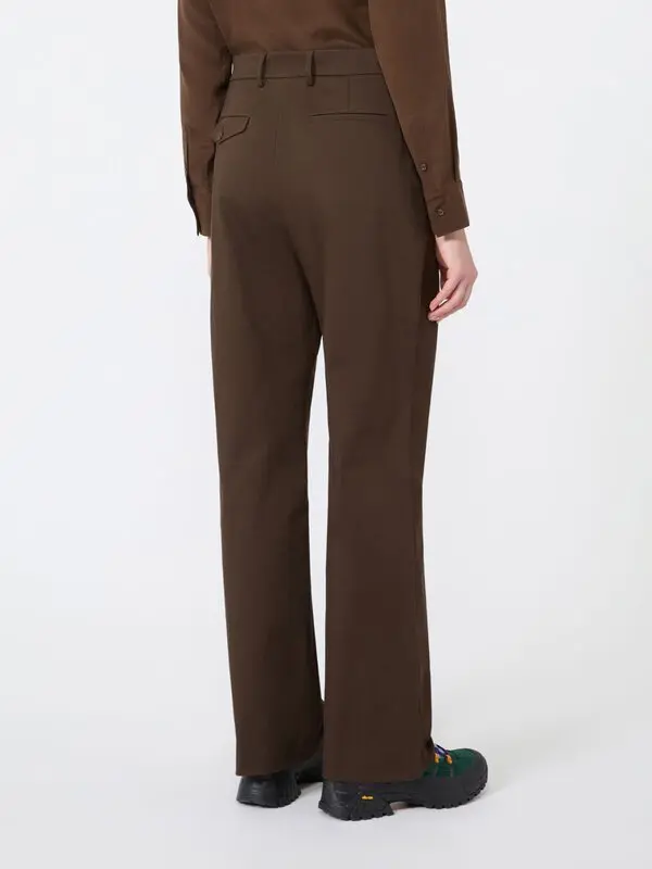 Max Mara Cotton Satin Trousers
