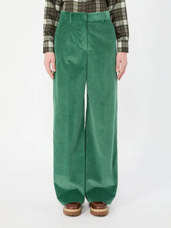 Max Mara Cotton Velvet Trousers