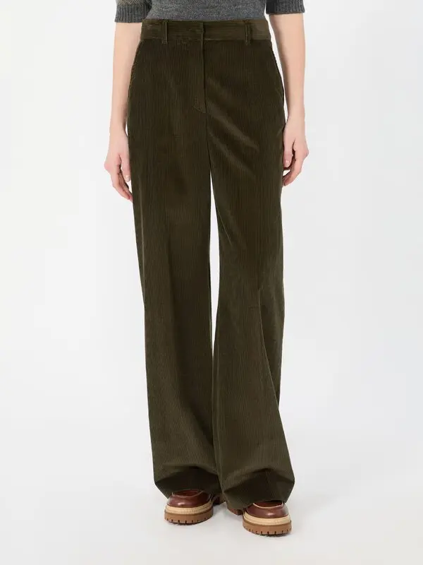 Max Mara Cotton Velvet Trousers