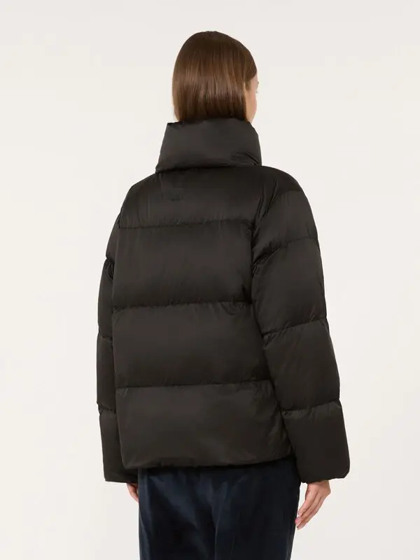 Max Mara Short Down Jacket In Technical Satin