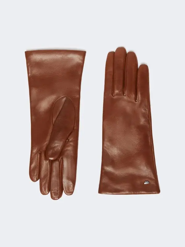 Max Mara Short Nappa Leather Gloves