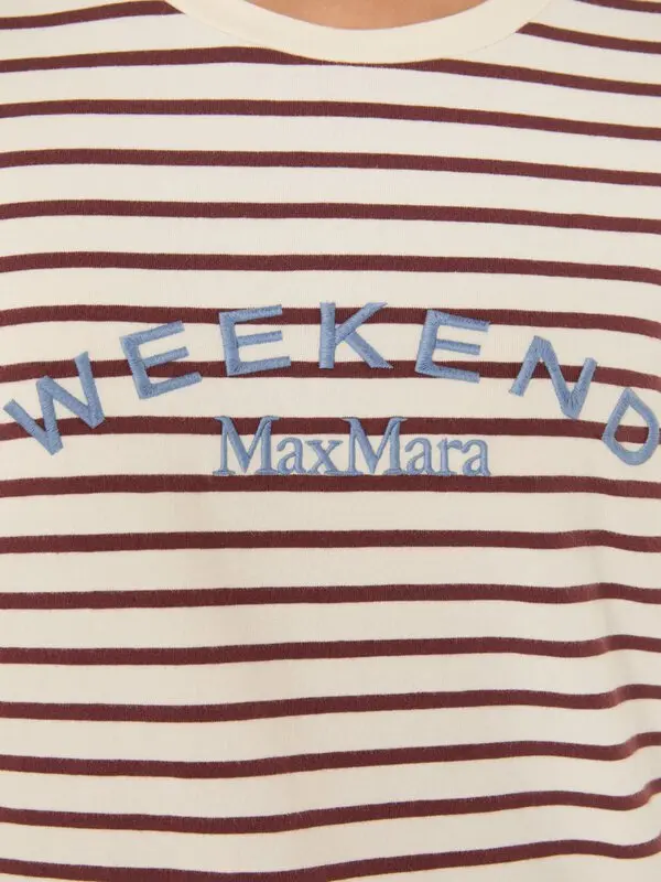 Max Mara Long-sleeved Jersey T-shirt - Bordeaux