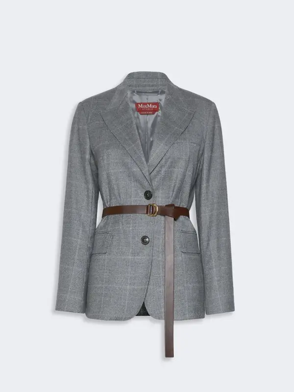Max Mara Wool Flannel Blazer - Dark Grey