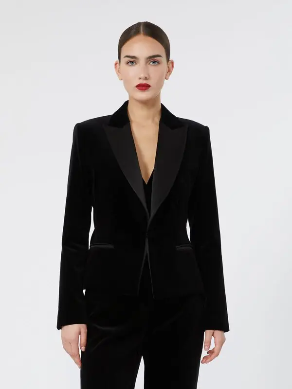 Max Mara Velvet Tuxedo Jacket