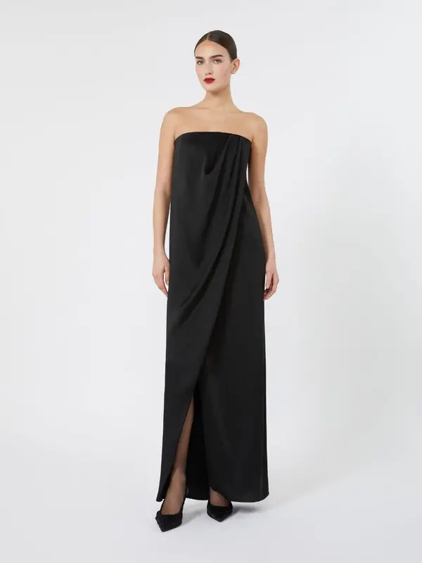 Max Mara Envers Satin Bustier Dress
