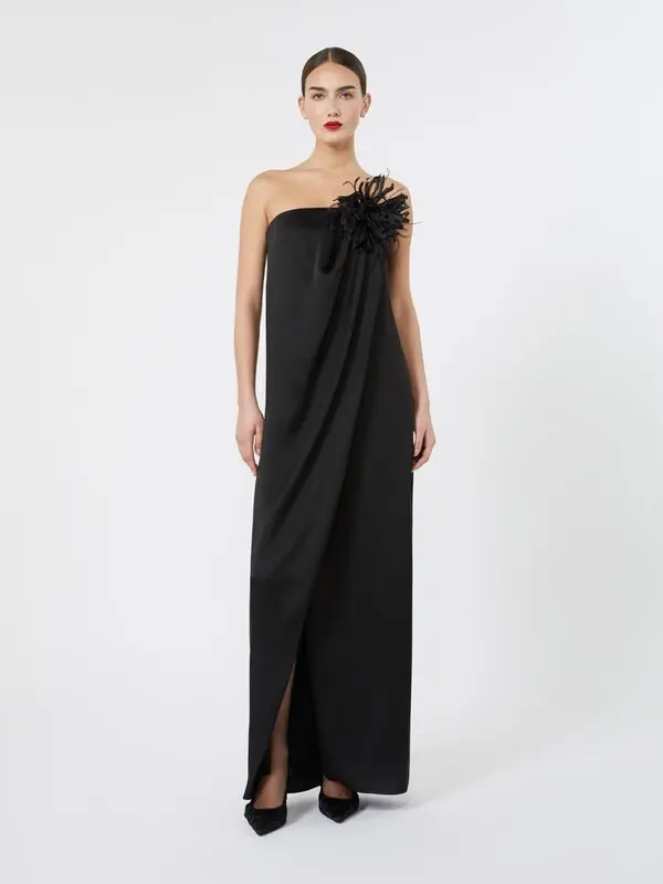 Max Mara Envers Satin Bustier Dress