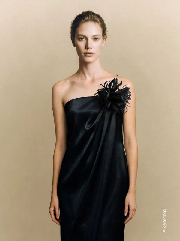 Max Mara Envers Satin Bustier Dress