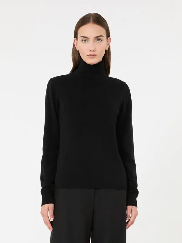 Max Mara Wool And Cashmere Turtleneck Sweater - Black