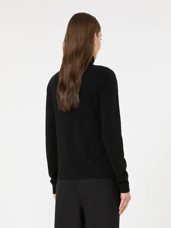 Max Mara Wool And Cashmere Turtleneck Sweater - Black