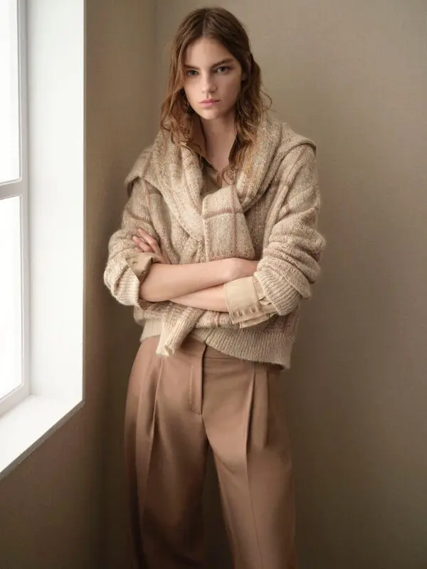 Max Mara Boxy-fit Wool, Mohair And Cashmere Sweater - Ecru