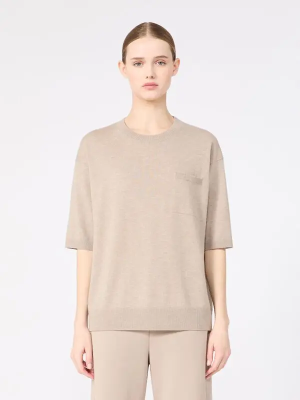Max Mara Wool Yarn Pocket Sweater
